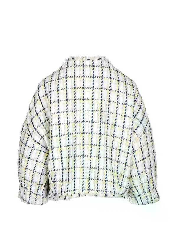 Essentiel Antwerp Jayden Checked Frayed-edge Jacket