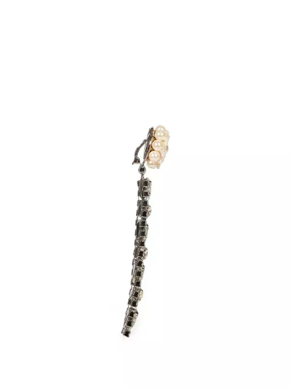 Alessandra Rich Faux-pearl Crystal-embellished Earrings