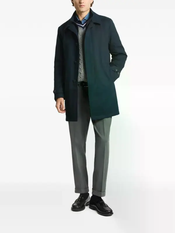 FAY Layered Single-breasted Coat