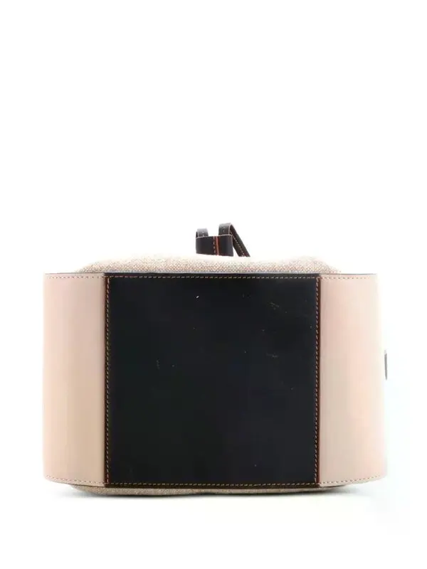 Loewe Hammock Bag Leather And Canvas Small Shoulder Bag - Neutrals