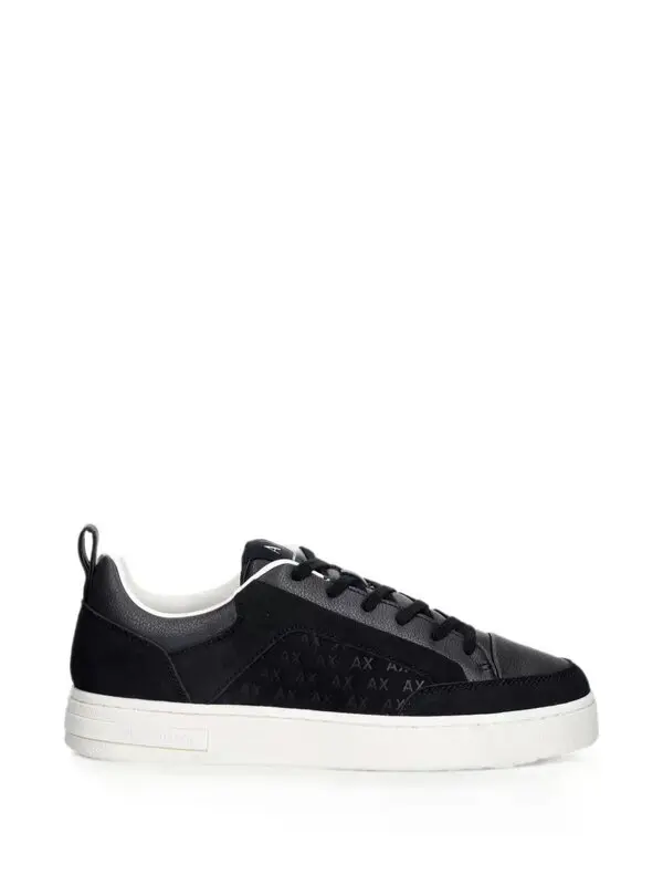 Armani Exchange Logo-pattern Suede Sneakers