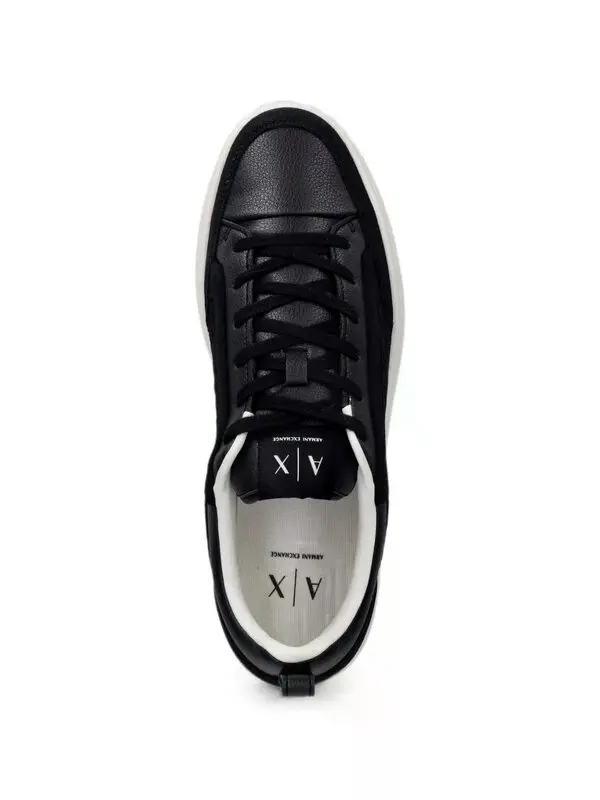 Armani Exchange Logo-pattern Suede Sneakers