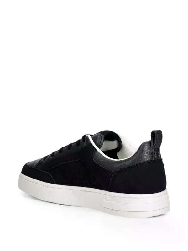 Armani Exchange Logo-pattern Suede Sneakers
