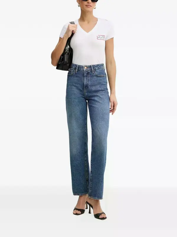 Armani Exchange Embellished V-neck T-shirt