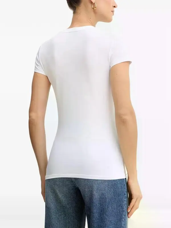 Armani Exchange Embellished V-neck T-shirt