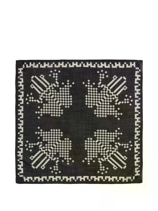 Henrik Vibskov Pixel Frog Wool Scarf - Black