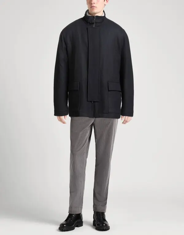 Emporio Armani Coat Midnight Size Wool, Polyamide