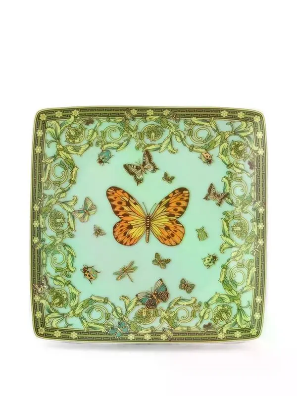 Versace Le Jardin Square Plate 12 Cm - Blue