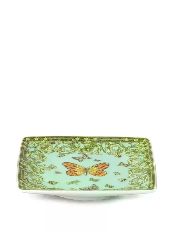 Versace Le Jardin Square Plate 12 Cm - Blue