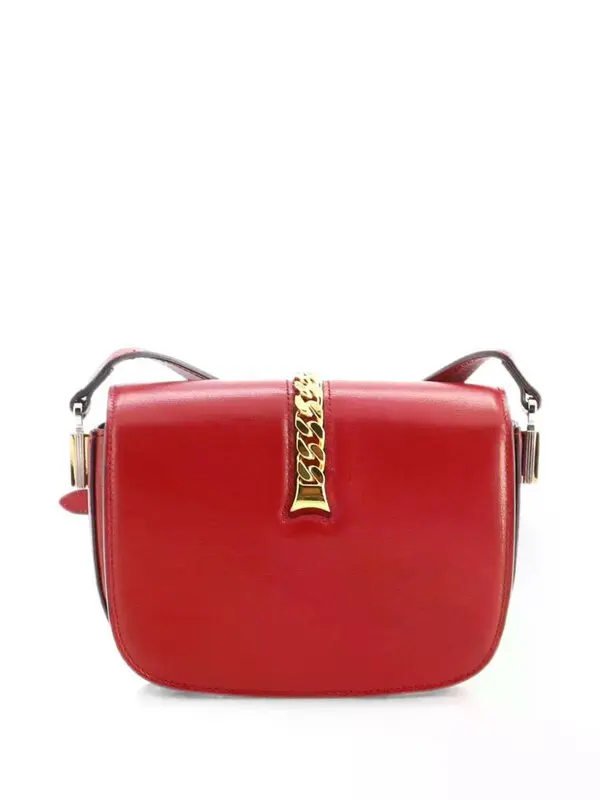 Gucci Sylvie 1969 Shoulder Bag Leather Mini Crossbody Bag