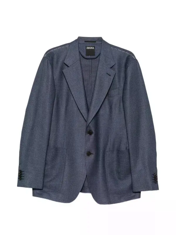 Zegna Check-patterned Blazer