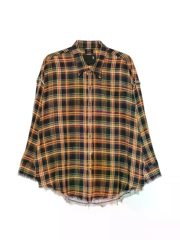 R13 Check-pattern Shirt