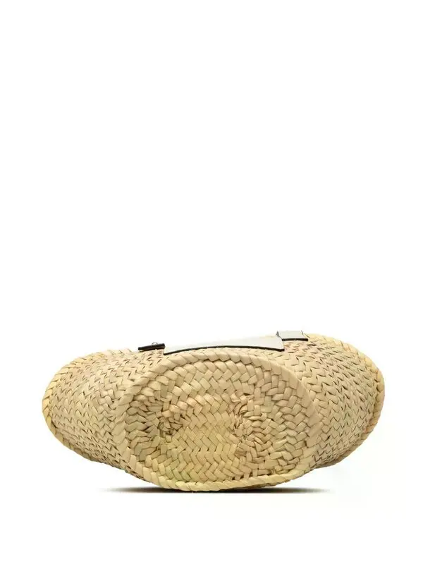Loewe 2023 Small Raffia Anagram Basket Tote Bag