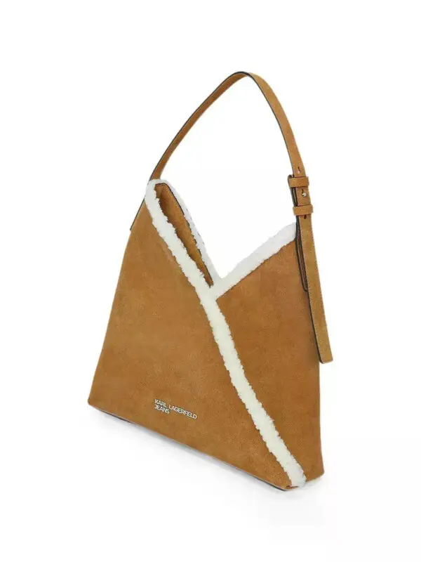 Karl Lagerfeld Small Geo Suede Tote Bag