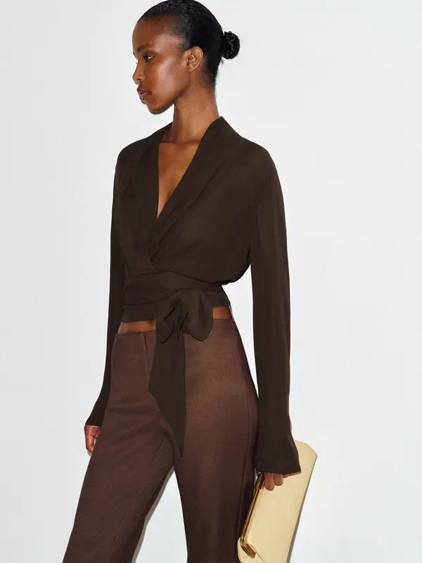 REFORMATION Zev Top - Brown