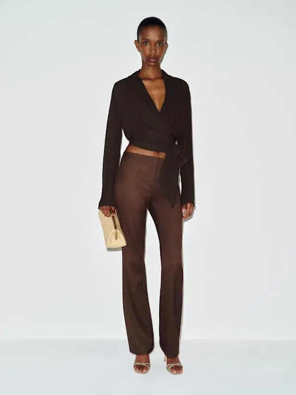 REFORMATION Zev Top - Brown