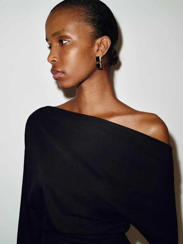 REFORMATION Landon Knit Top - Black