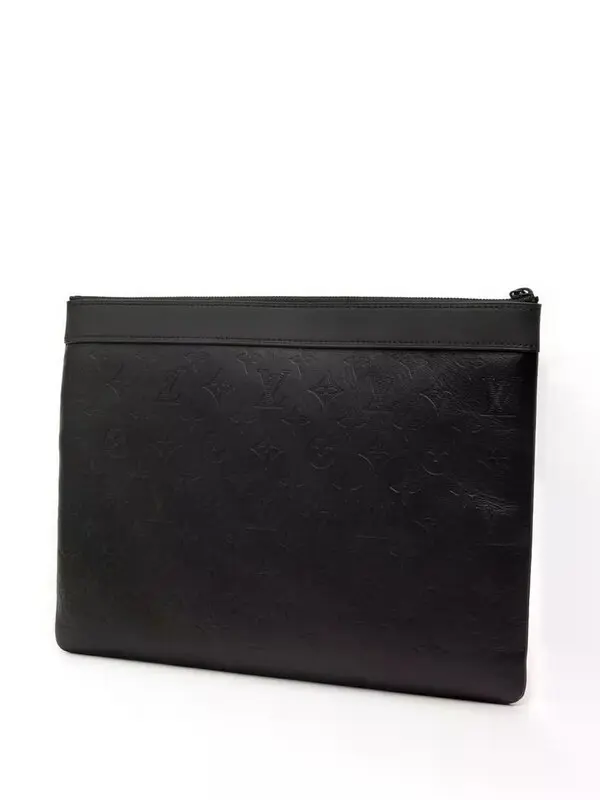 LOUIS VUITTON 2019 Monogram Shadow Discovery Pochette Clutch Bag