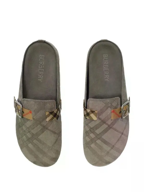 Burberry Embossed Check Slipper
