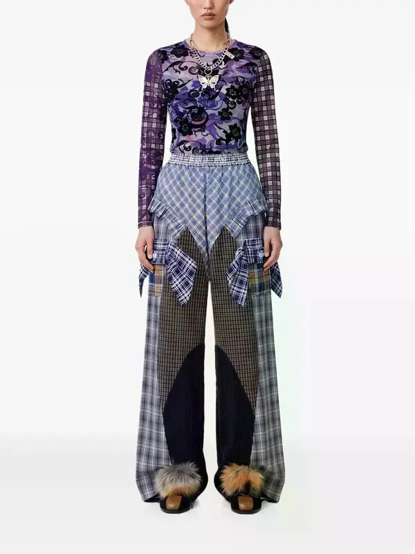 CHOPOVA LOWENA Swoon Pyjama Patchwork Palazzo Pants