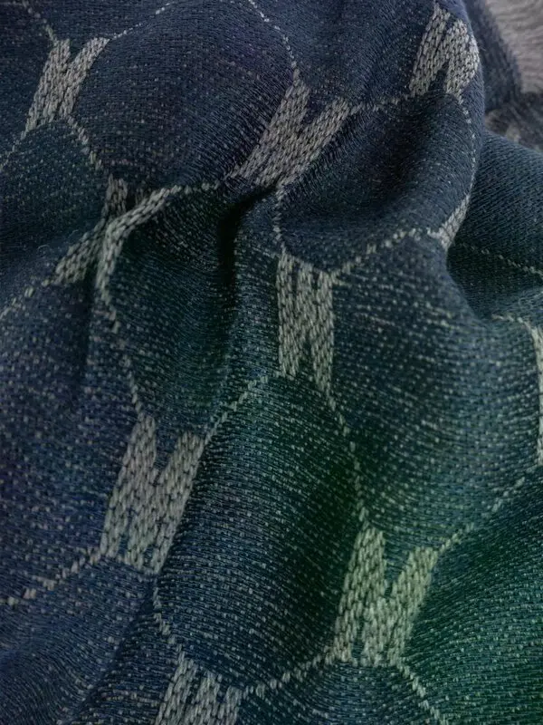 Moschino Monogram-print Frayed Scarf
