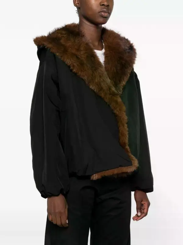 ELEH Faux Fur Trim Hooded Jacket