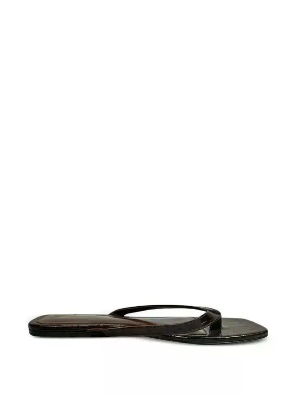 TOTEME 2020s Croc-effect Square-toe Sandals