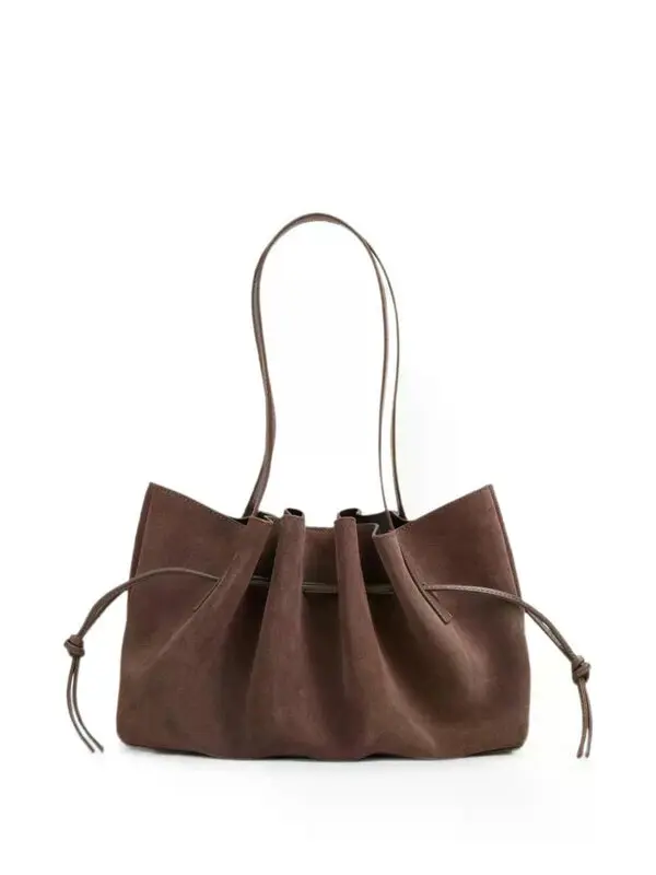Yuzefi Scallop Suede Shoulder Bag