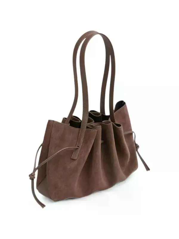 Yuzefi Scallop Suede Shoulder Bag