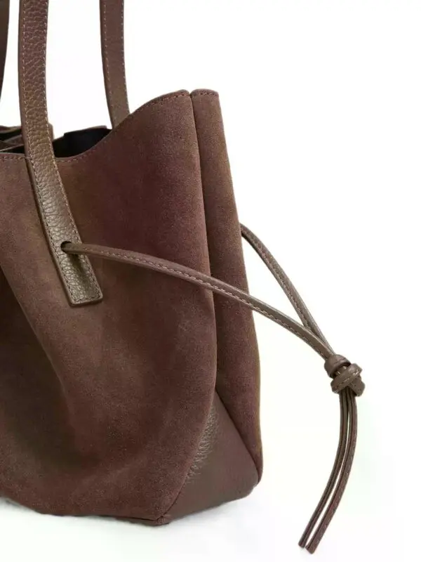 Yuzefi Scallop Suede Shoulder Bag