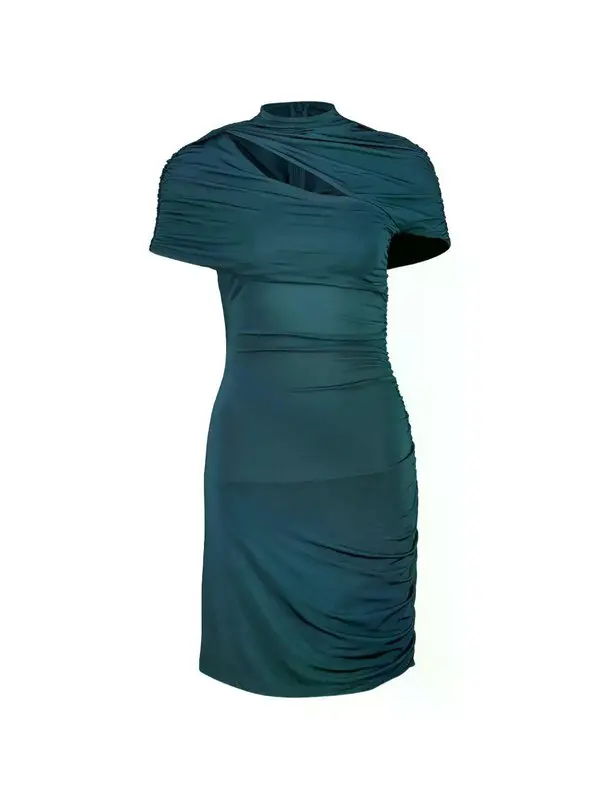 Balmain Draped Cut-out Mini Dress