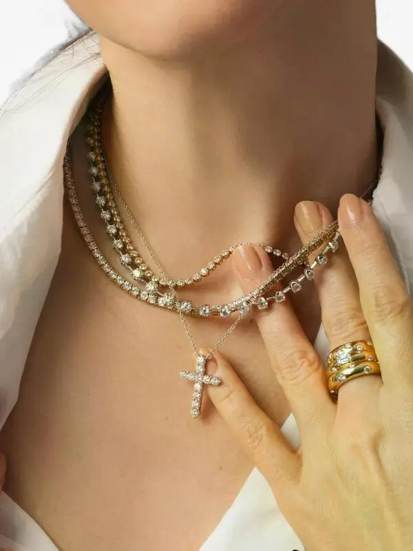 Kwiat Diamond Cross Necklace