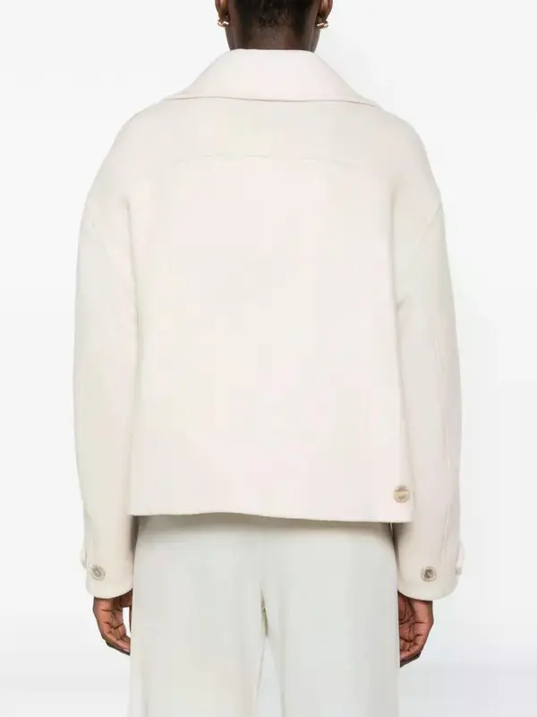 SEMICOUTURE Zip-up Jacket With Button Cuffs - Neutrals