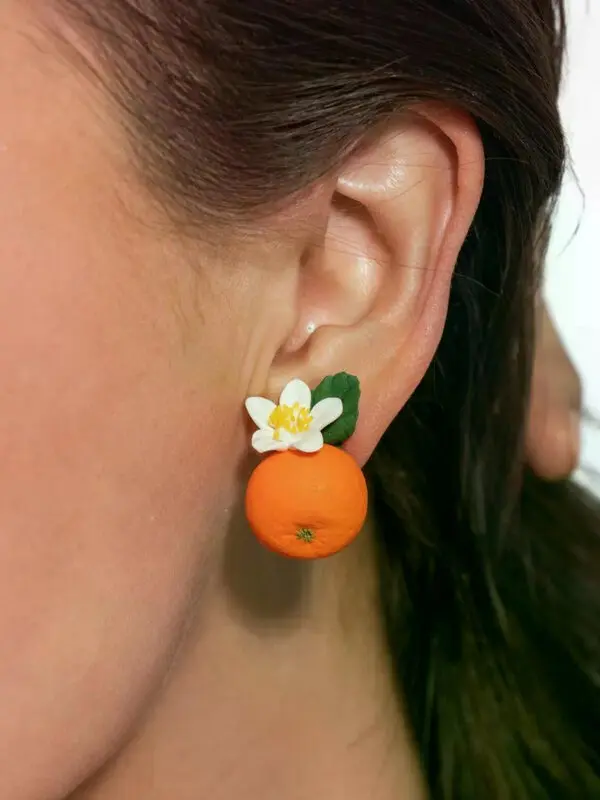 JENNIFER BEHR Tangelo Earrings - Orange