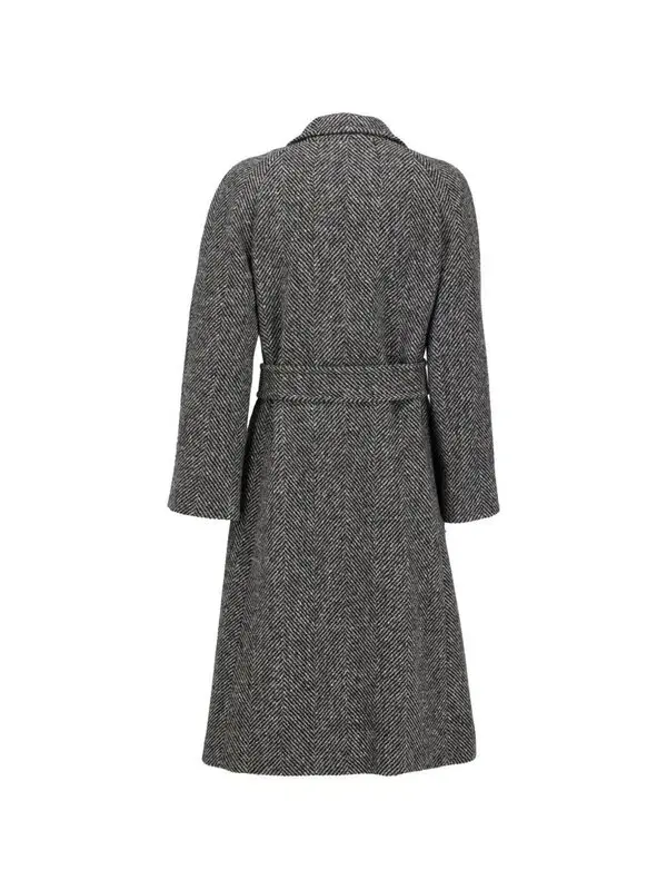 Moschino Herringbone Embroidered Coat