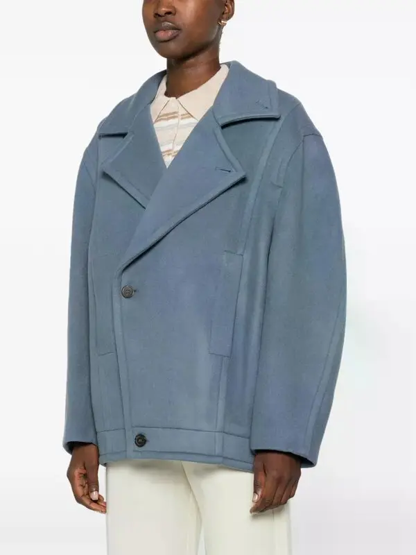 SEMICOUTURE Double-breasted Notch-lapel Coat
