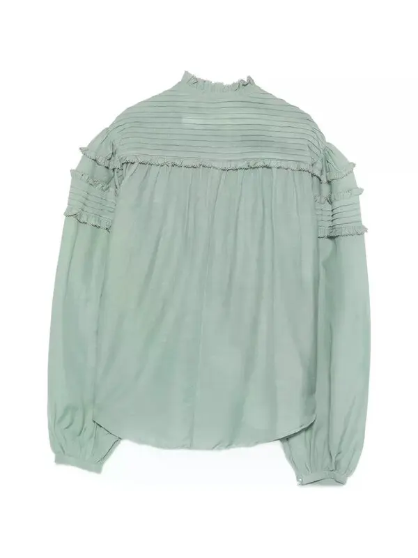 MARANT ETOILE Doane Ruffled Pleated Blouse
