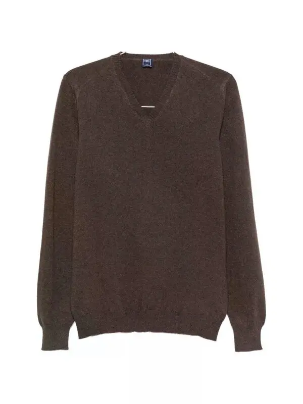 Fedeli V-neck Ribbed-trim Sweater