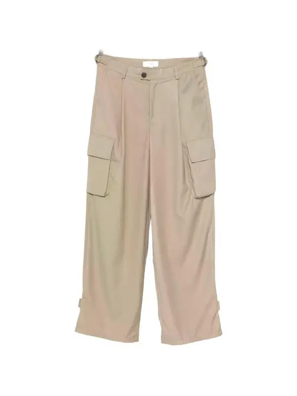 FOUND Pleated Detail Button-tab Cargo Pants