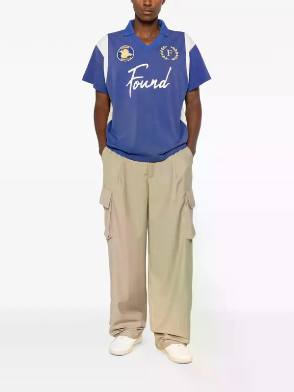 FOUND Pleated Detail Button-tab Cargo Pants