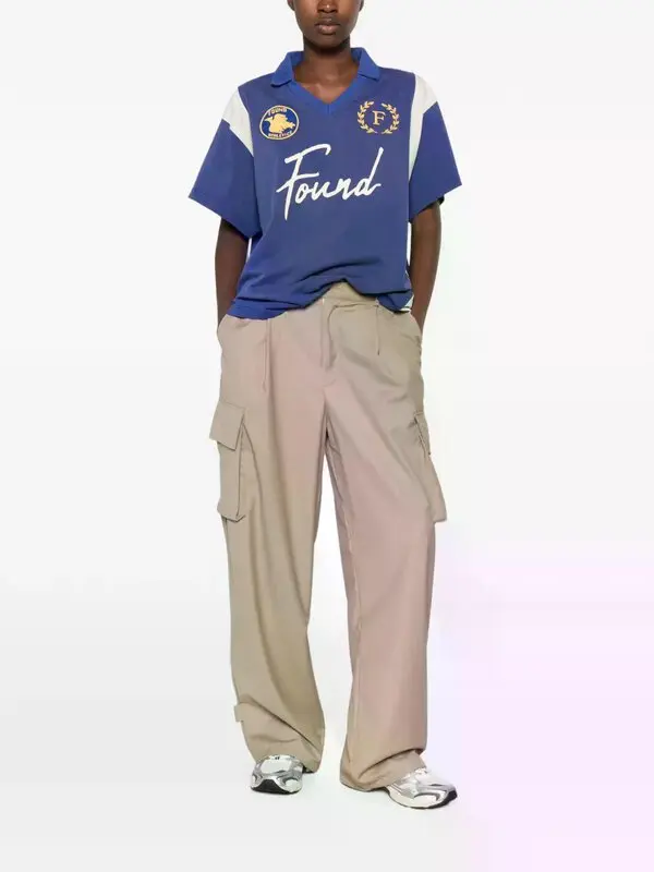 FOUND Pleated Detail Button-tab Cargo Pants