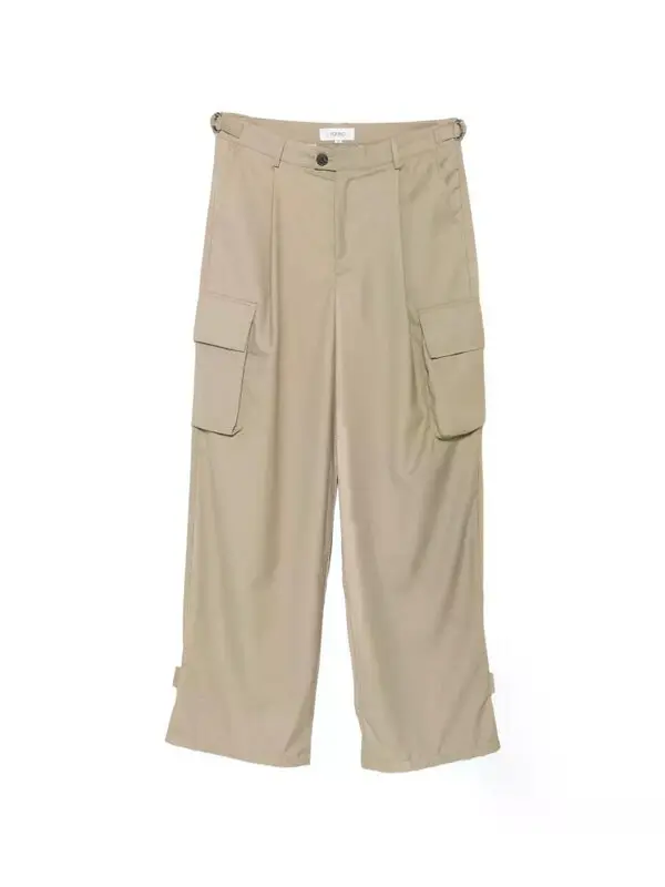 FOUND Pleated Detail Button-tab Cargo Pants
