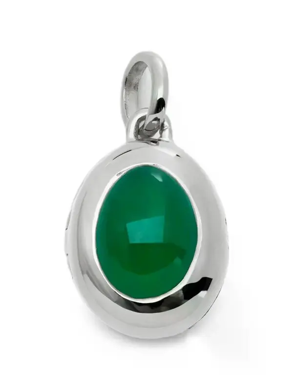 Monica Vinader Green Onyx Locket Necklace