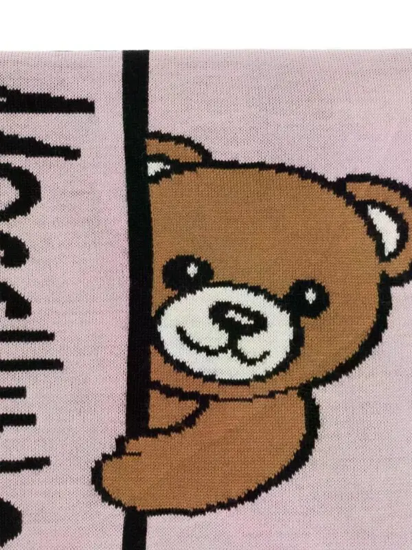 Moschino Teddy Bear Motif Scarf