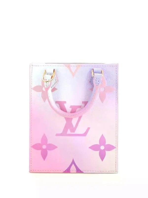 LOUIS VUITTON Petit Sac Plat Bag Spring In The City Monogram Giant Canvas Crossbody Bag - Pink