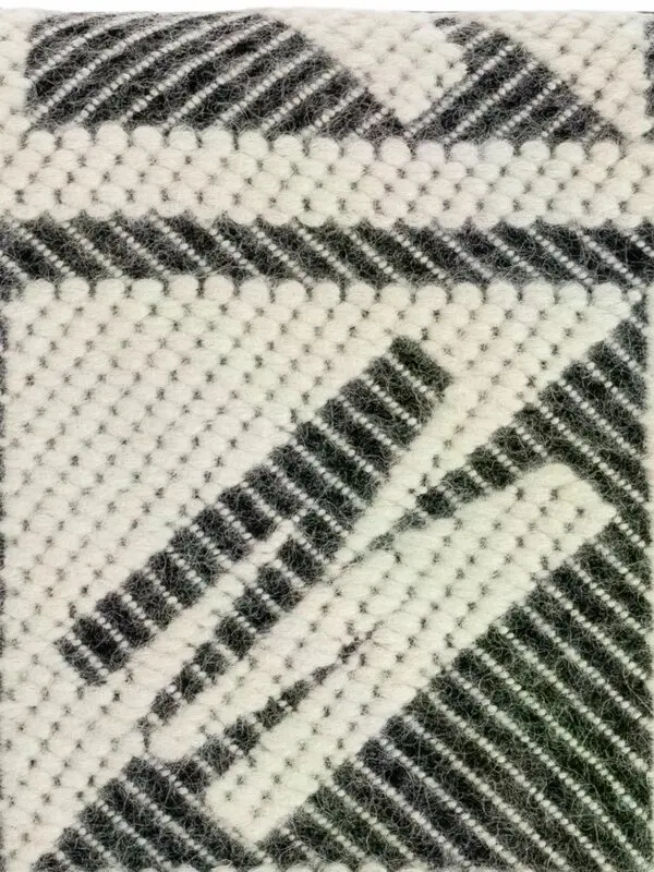 Moschino Geometric-pattern Logo-patch Scarf