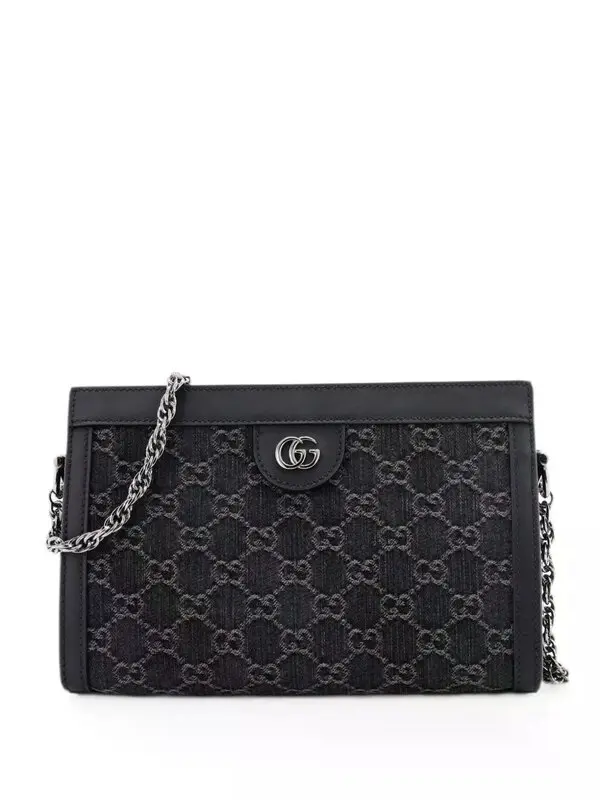 Gucci Ophidia Chain Gg Denim Small Shoulder Bag