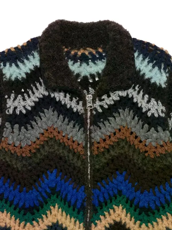 Sacai Panelled Wool-blend Coat