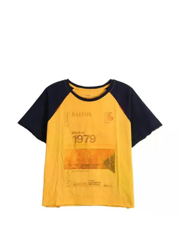 SAITOS Graphic-print Raglan-sleeve T-shirt
