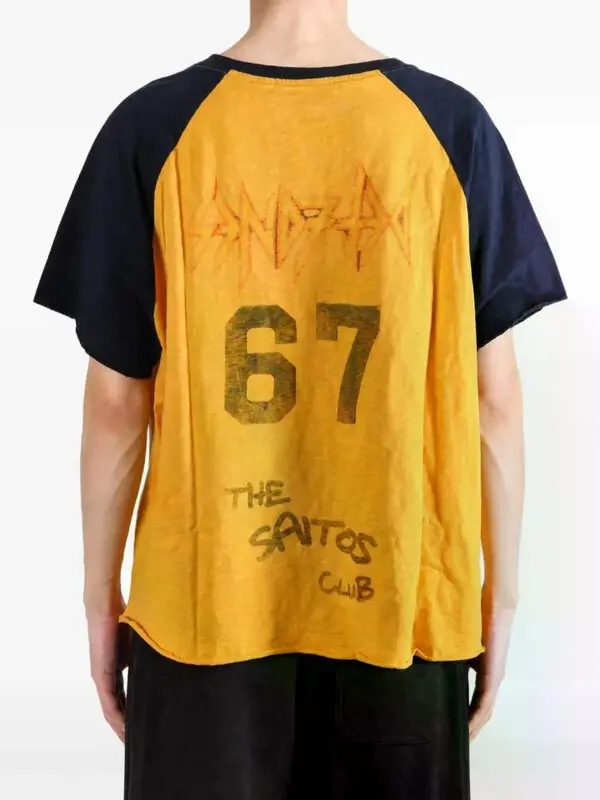 SAITOS Graphic-print Raglan-sleeve T-shirt